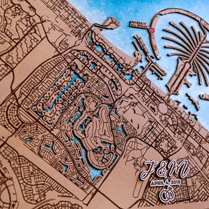 Laser Wood Decor City Wooden Map Laser Engraved Custom Map Art Wood Map ...