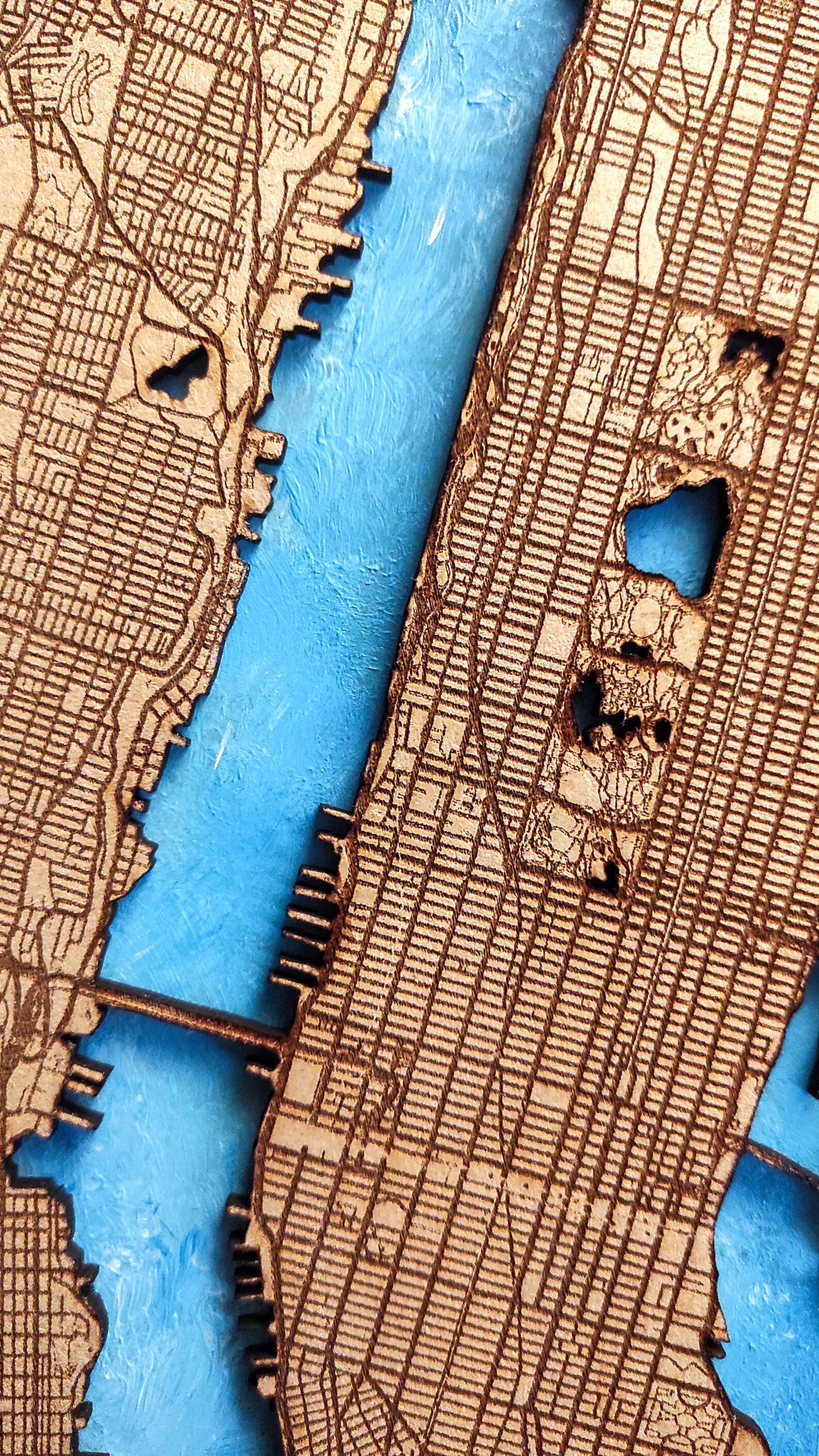 Map of New York Custom city map New York Map-cartography | Etsy