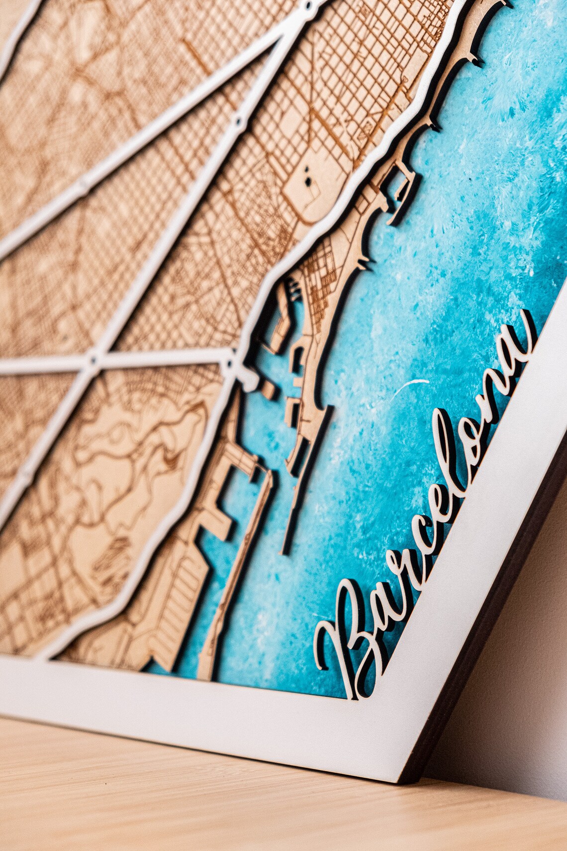 Wood Art Wood City Map Laser Hexagonal Map Wood World Map - Etsy