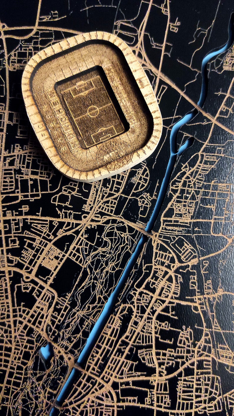 3D Football Custom Wood Stadium. Wood Stadium. Decor Stadium | Etsy