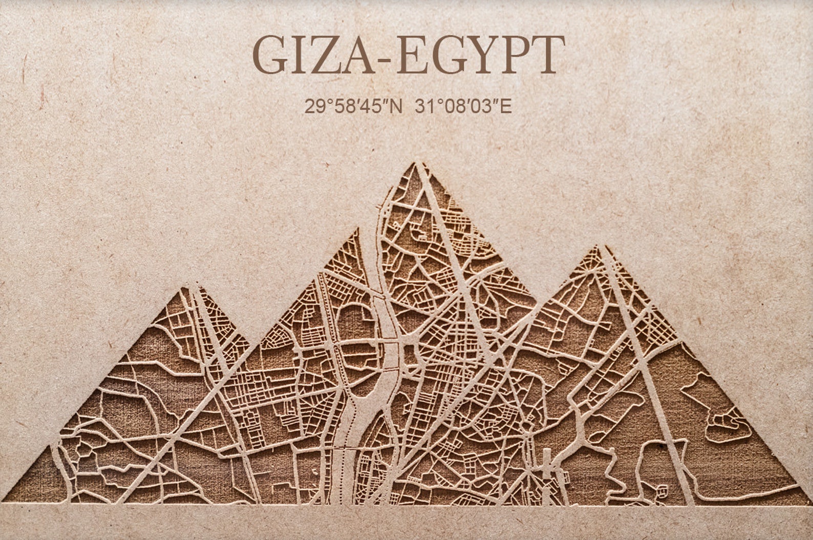 Engraved and Personalized Map. Monument City Custom Map. | Etsy