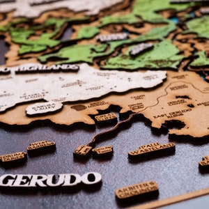 Zelda Hyrule Map, Gift for Him, Zelda Map, Hyrule, Map Breath of the ...