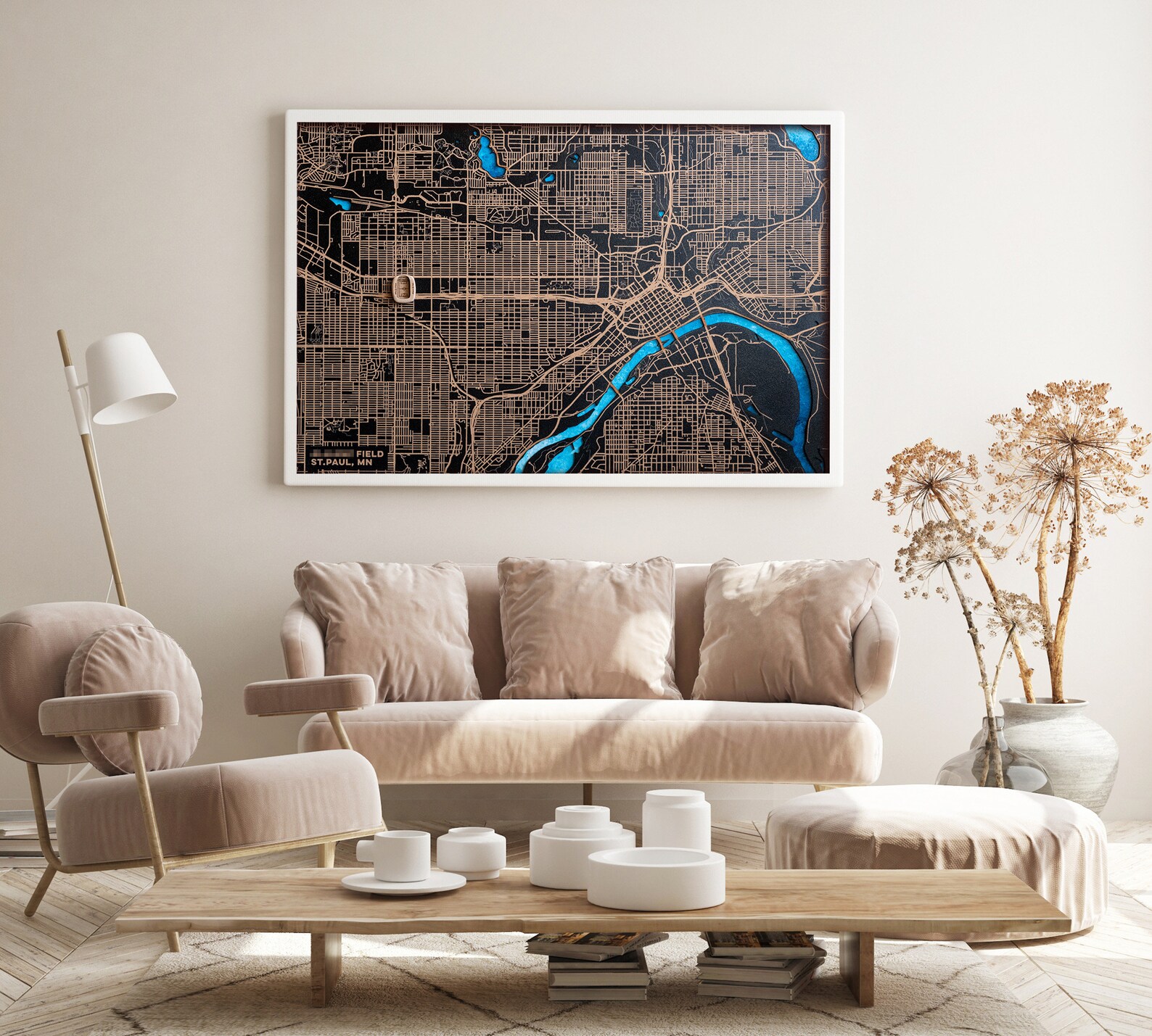 3D Soccer Custom Wood Stadium. Wood Stadium. Decor Stadium Map. Laser ...