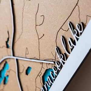 Wood Art, Wood City Map, Laser Hexagonal Map, Wood World Map With Sea ...