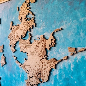 Mapa De Madera De Final Fantasy X, Regalo Para él, Mapa De Spira Mapa ...