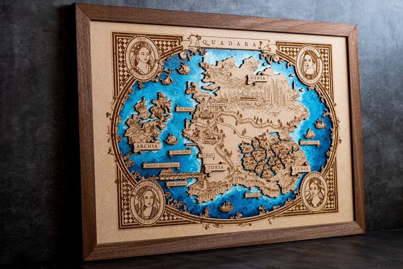Custom Fantasy Maps. We Create Your Favorite Fantasy Map in Wood ...