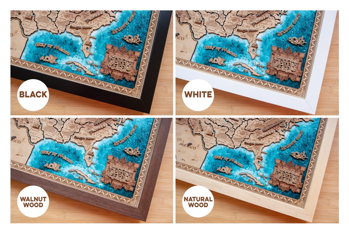 Fantasy Wood Maps. We Create Your Favorite Fantasy Map in - Etsy