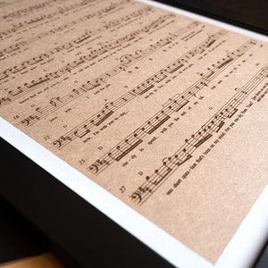 Sheet Music Art. Music Sheet Wall Art. Sheet Music on Wood. Custom or ...