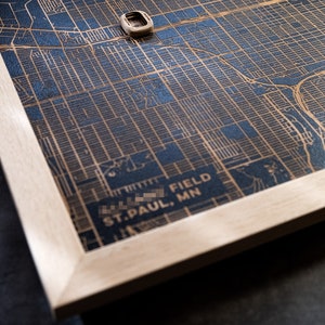 3D Football Custom Wood Stadium. Wood Stadium. Decor Stadium Map. Laser ...