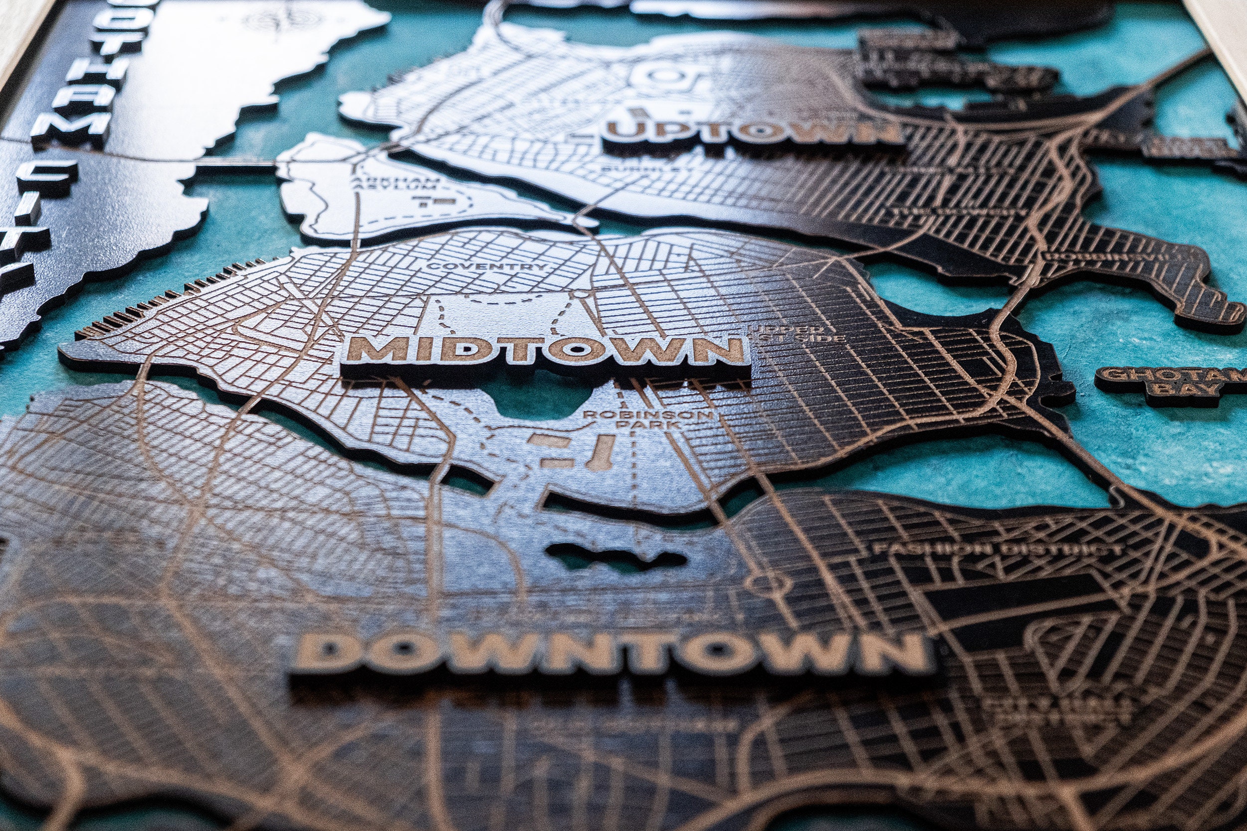 Gotham City Map Gotham Map Map of Gotham Batman Map Poster | Etsy Australia