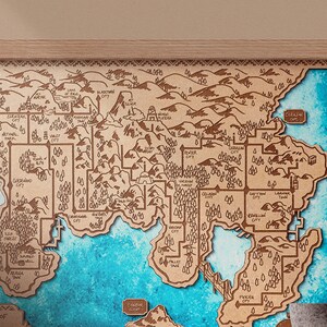 Fantasy Wood Maps. We Create Your Favorite Fantasy Map in Wood. Video ...