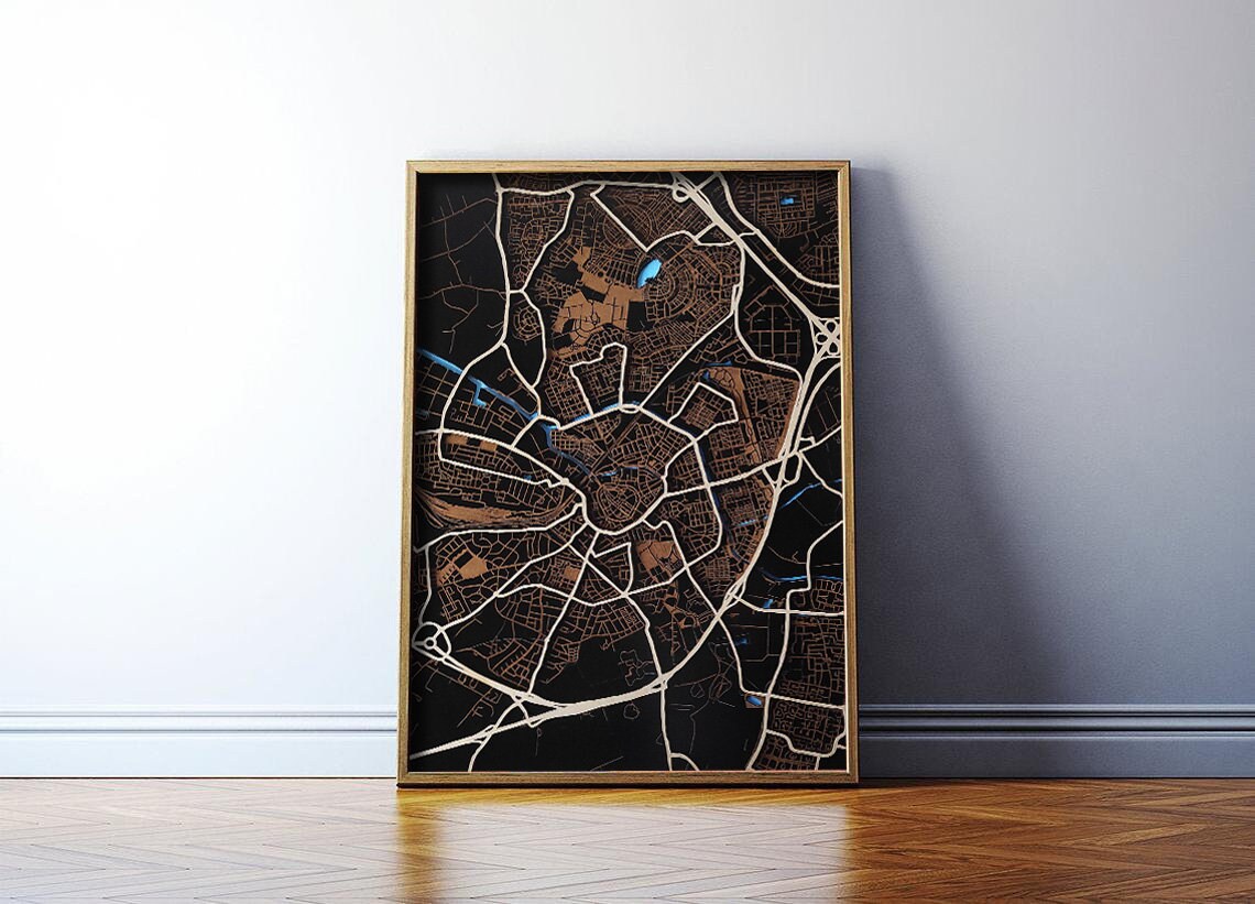 Multi-layer Laser Cut Wooden City Map Layer State 3D Map | Etsy