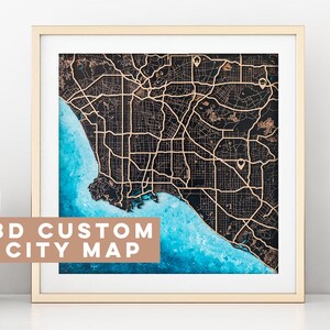 Personalize Gift. Custom River Map. Woodcut Map. Wood Map. Laser ...