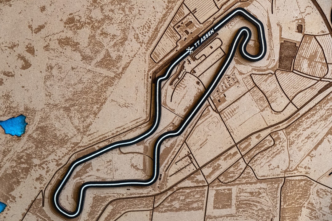 Tt Assen Circuit Map Wood F1 Circuits Car Circuits Laser Engraved In Wood Formula 1 Circuit