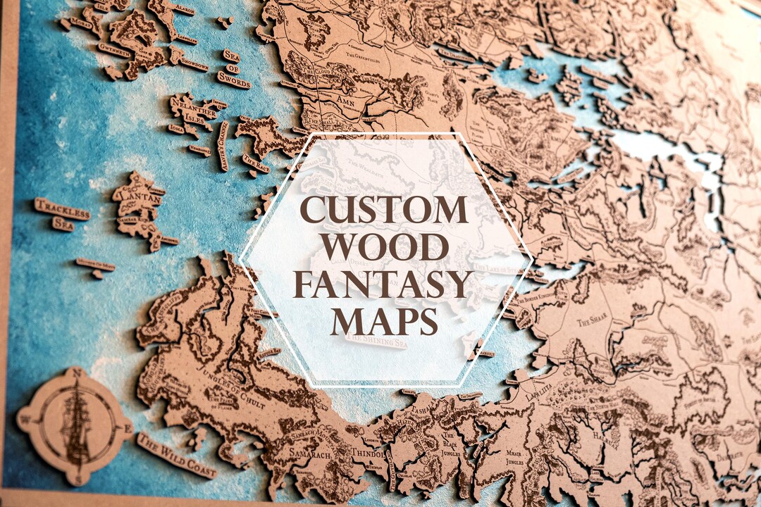 Faerun Wood Map, Dungeons & Dragons Map, Dnd Wood Map, Sword Coast Map ...