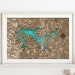 Laser Cut Wood Lake Map Any Lake Map Wood Anniversary Gift Idea ...