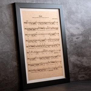 Sheet Music Art. Music Sheet Wall Art. Sheet Music on Wood. Custom or ...