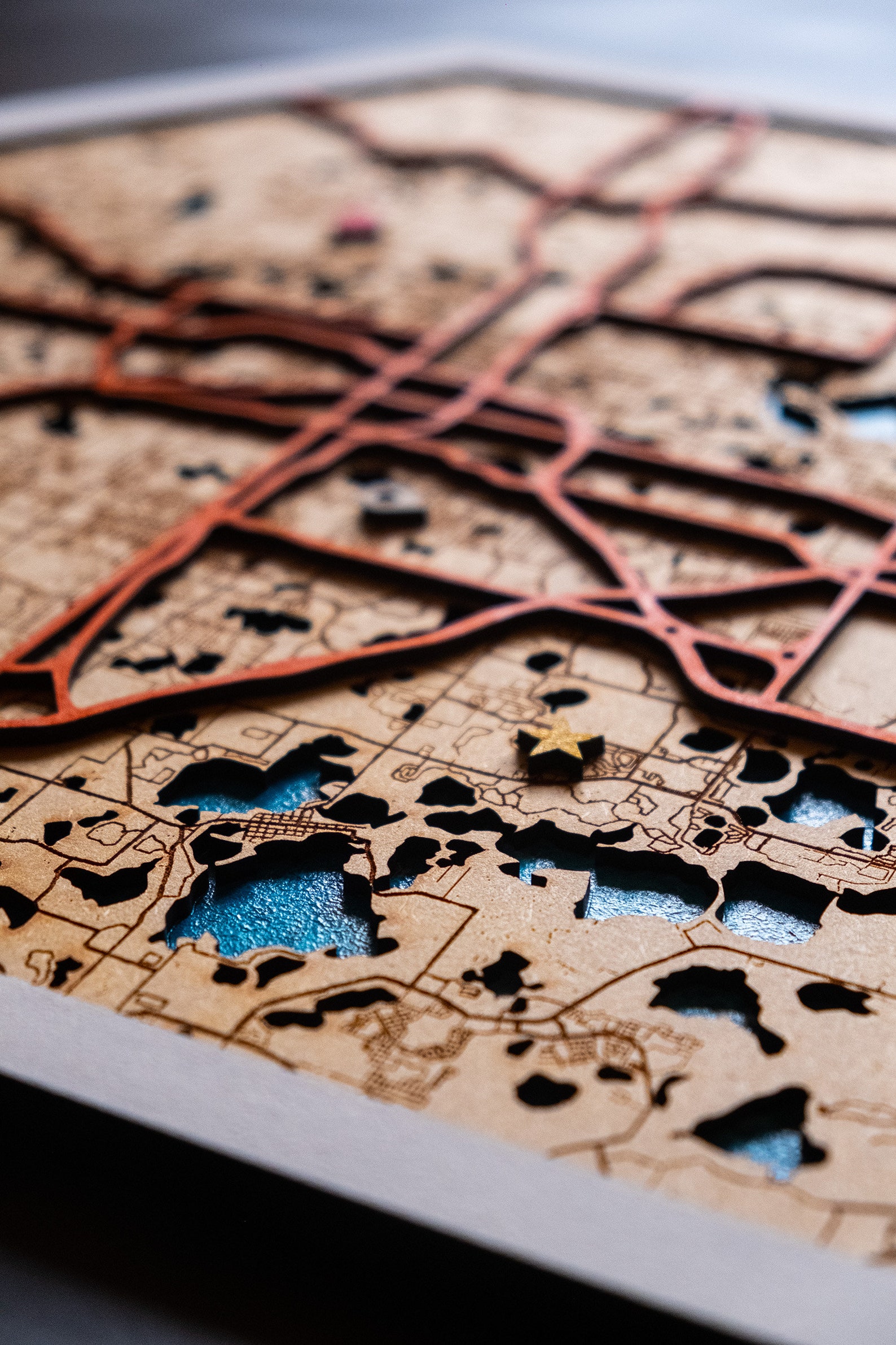 Custom Laser Cut Wood City Map, Personalized Wall Art - Etsy