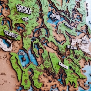 Zelda Hyrule Map, Gift for Him, Zelda Map, Hyrule, Map Breath of the ...