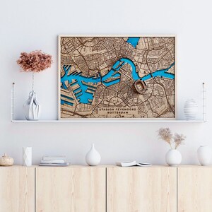 3D Soccer Custom Wood Stadium. Wood Stadium. Decor Stadium Map. Laser ...