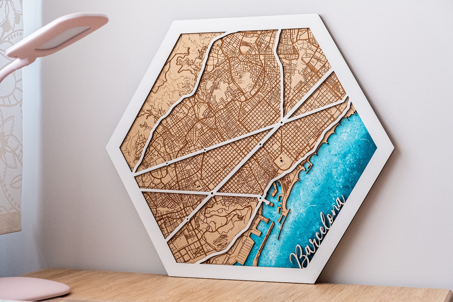 3D Multilayer City Map | 3D City Wood Map | 5th Anniversary Gift ...