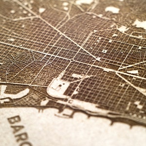 Woodcut Map of Any City Personalized With a Location Icon. - Etsy