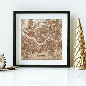 Custom City Map. Any City Engraved in Wood and Laser Cut. Custom Wood ...