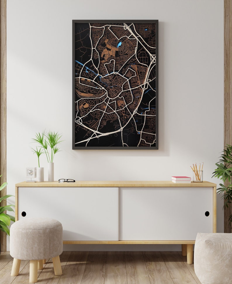 Multi-layer Laser Cut Wooden City Map Layer State 3D Map | Etsy