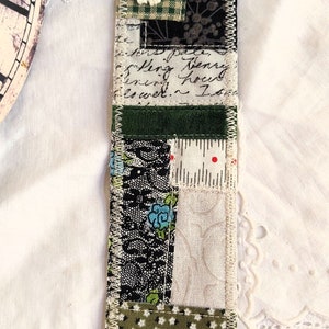 Pieced Textile Bookmark, Unique Reading Lover Gift, Teacher ...