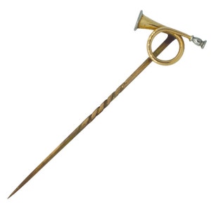 Antique Gold Horn Stick Pin - Etsy