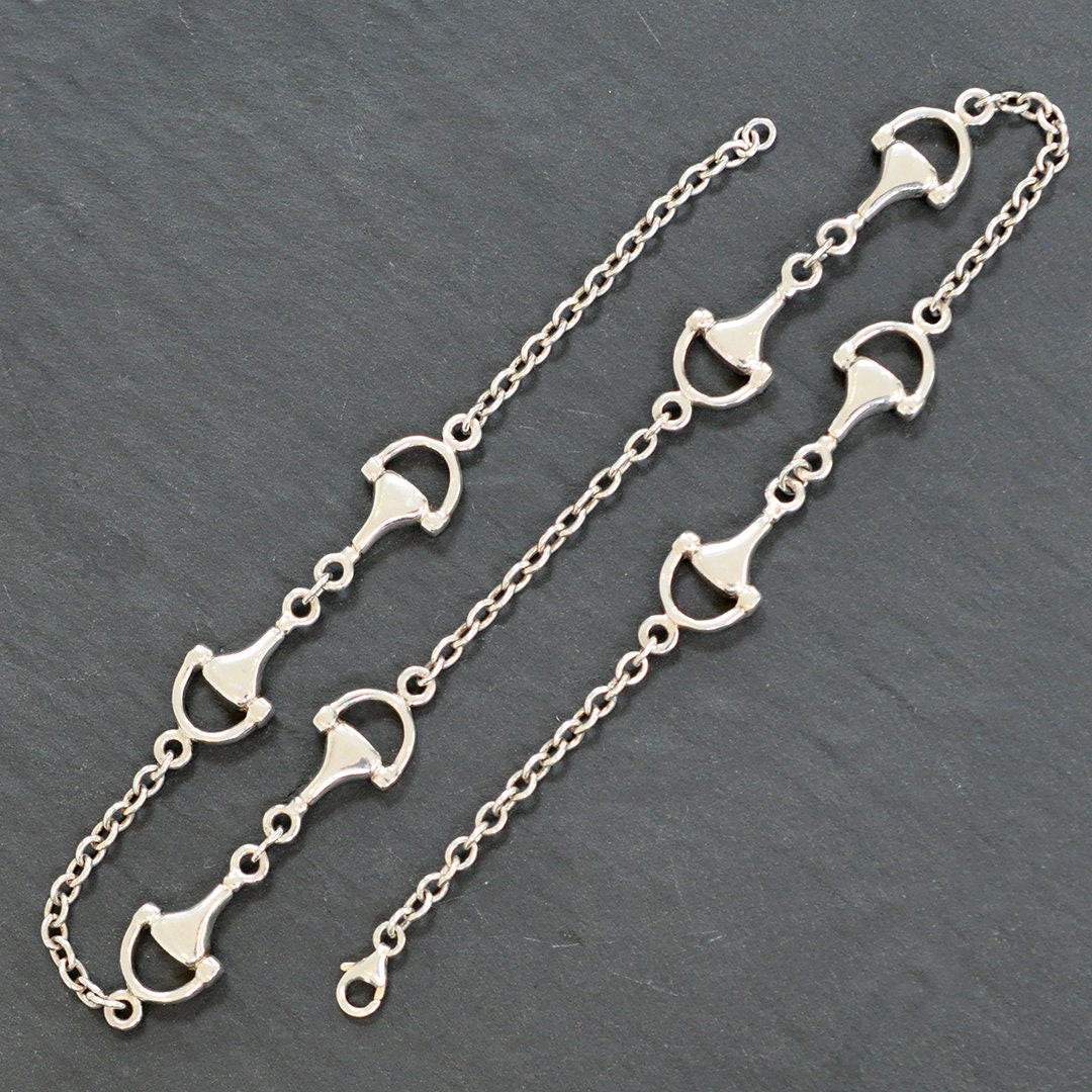 Silver Horse Bit Necklace - Etsy