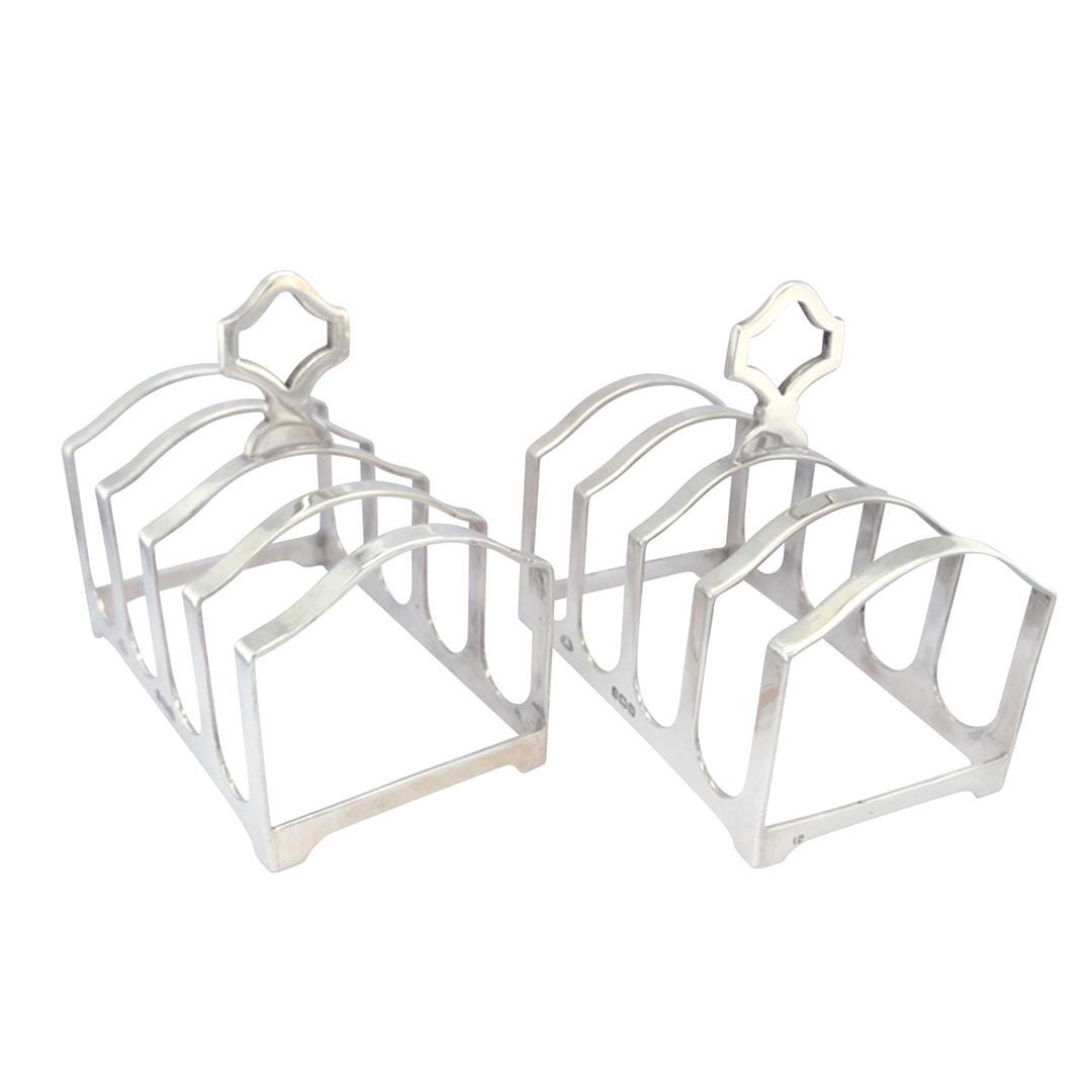 Pair of Silver Art Deco Toast Racks - Etsy