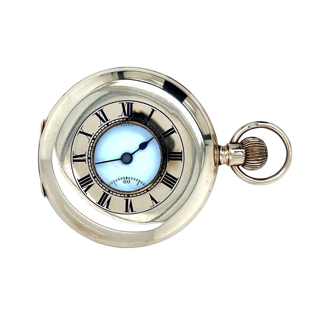 Half Hunter Pocket Watch - Etsy