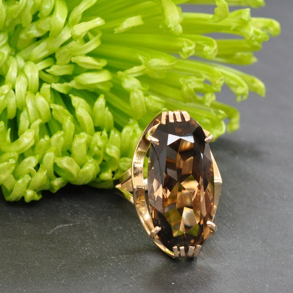 Smokey Quartz Ring - Etsy