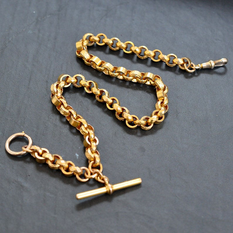 Vintage Gold Watch Chain - Etsy
