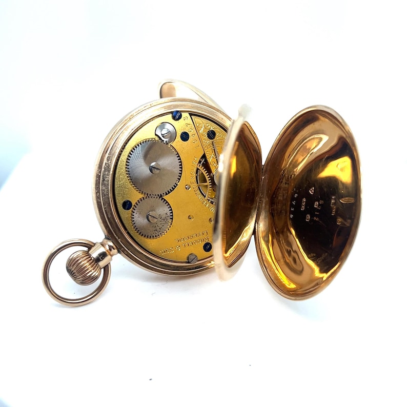 Half Hunter Pocket Watch - Etsy