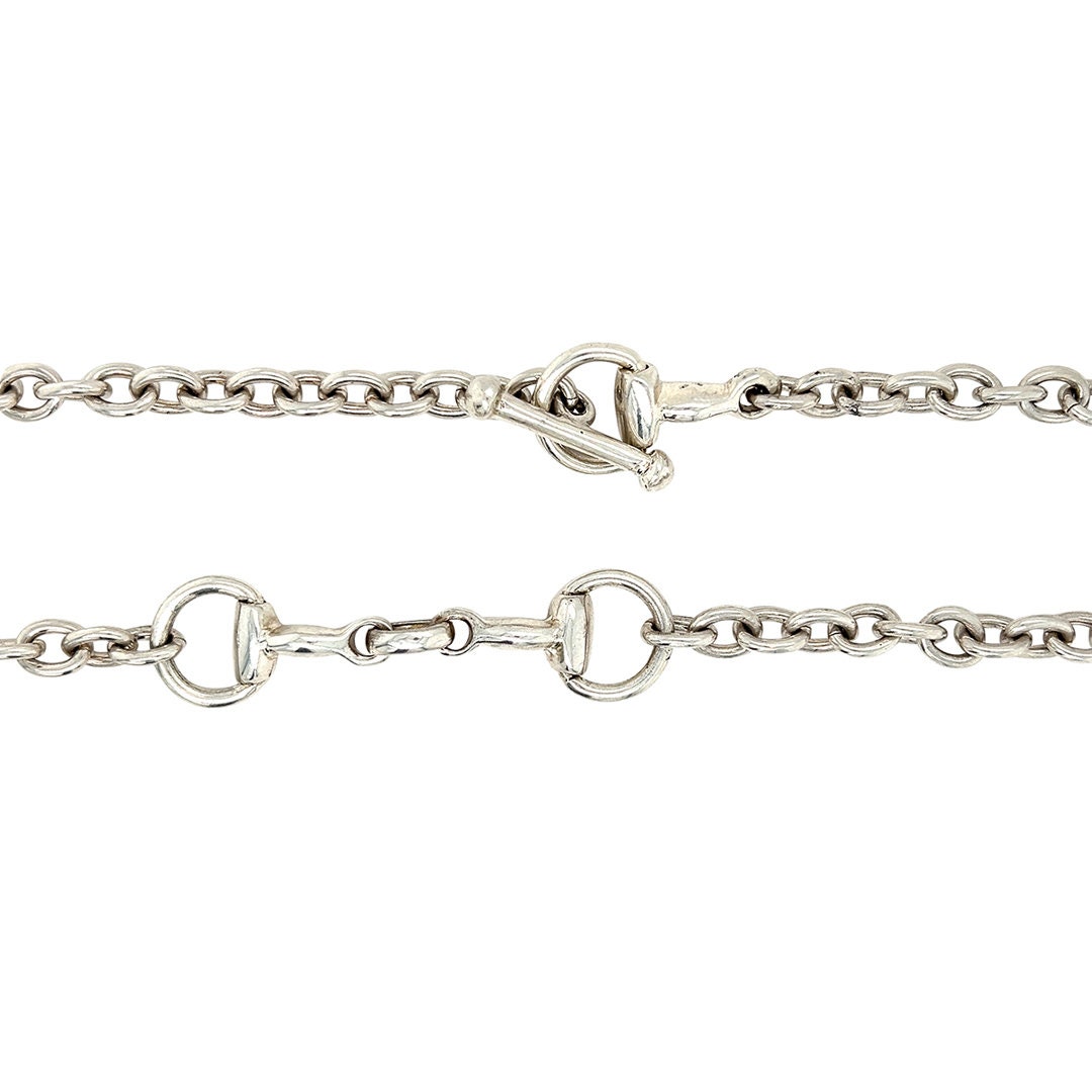 Silver Horse Bit Necklace - Etsy