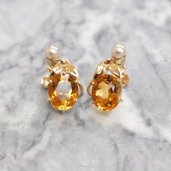 Citrine Earrings - Etsy