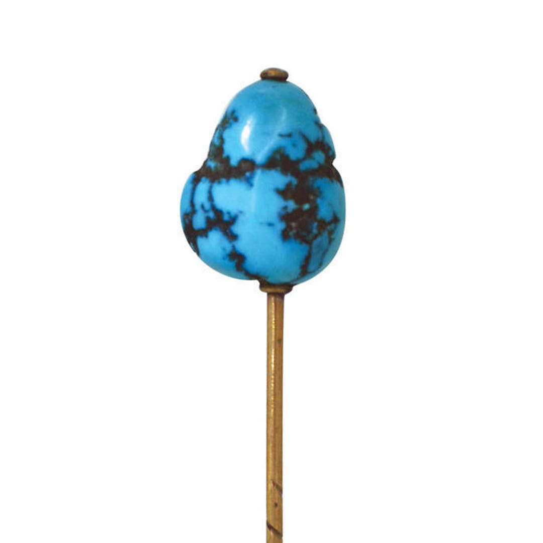 Matrix Turquoise Stick Pin - Etsy