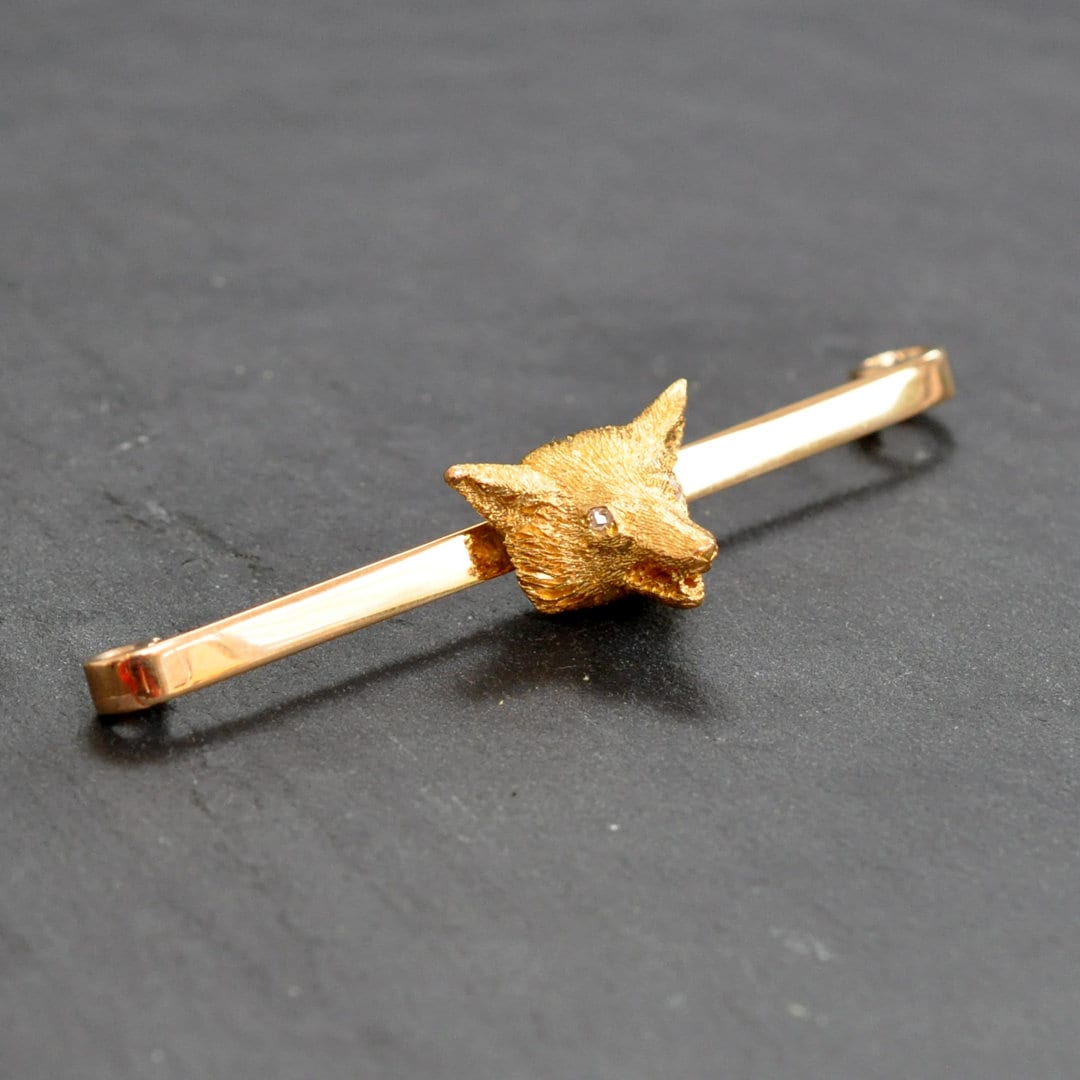 Fox Head Stock Pin - Etsy