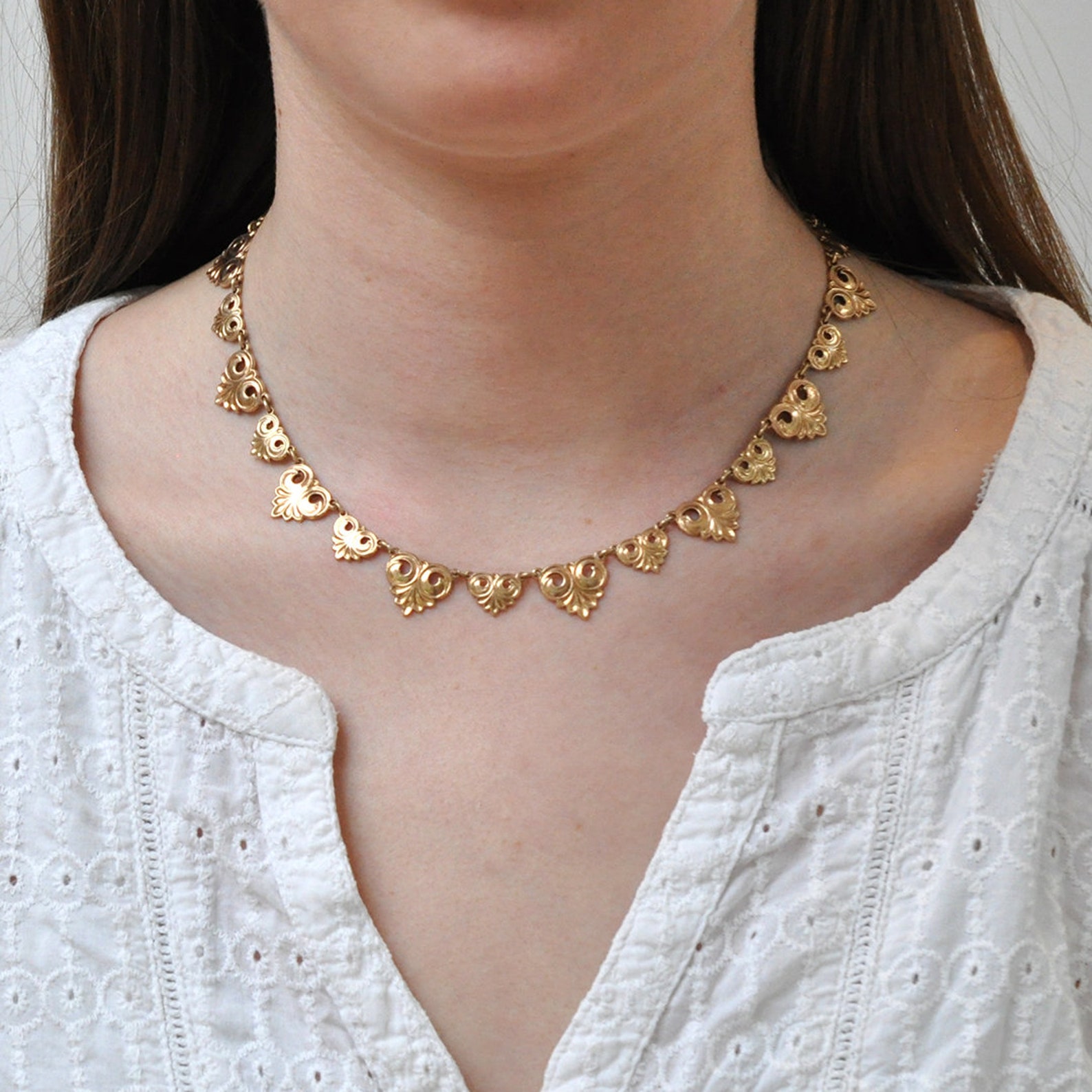 Fancy Link Collar - Etsy