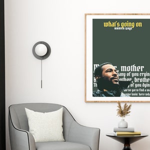 Marvin Gaye What's Going on Lyrics Poster | Digital Download - Etsy