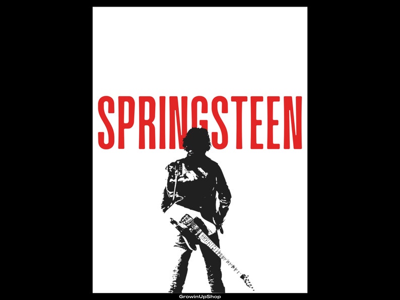 Bruce Springsteen Albums Poster, Vintage Rock Music Wall Art, Digital ...