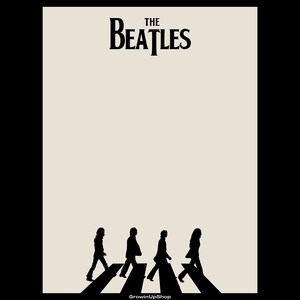 The Beatles All Albums Poster, Minimalistic Vintage Rock Music Wall Art ...