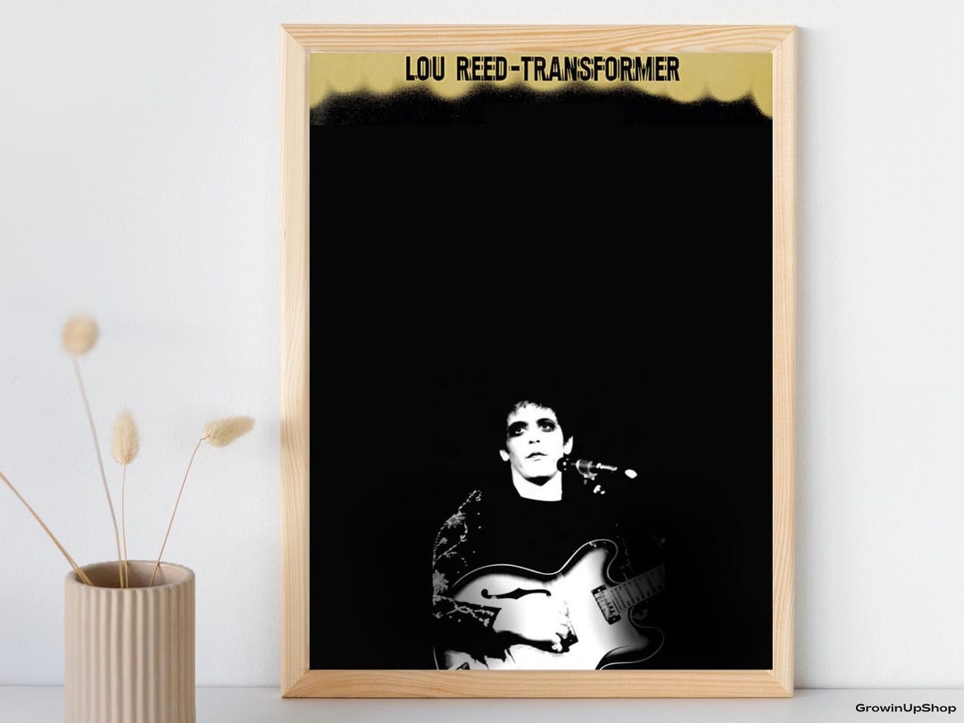 Lou Reed Transformer Poster, 70s Vintage Rock Music Wall Art, Digital ...