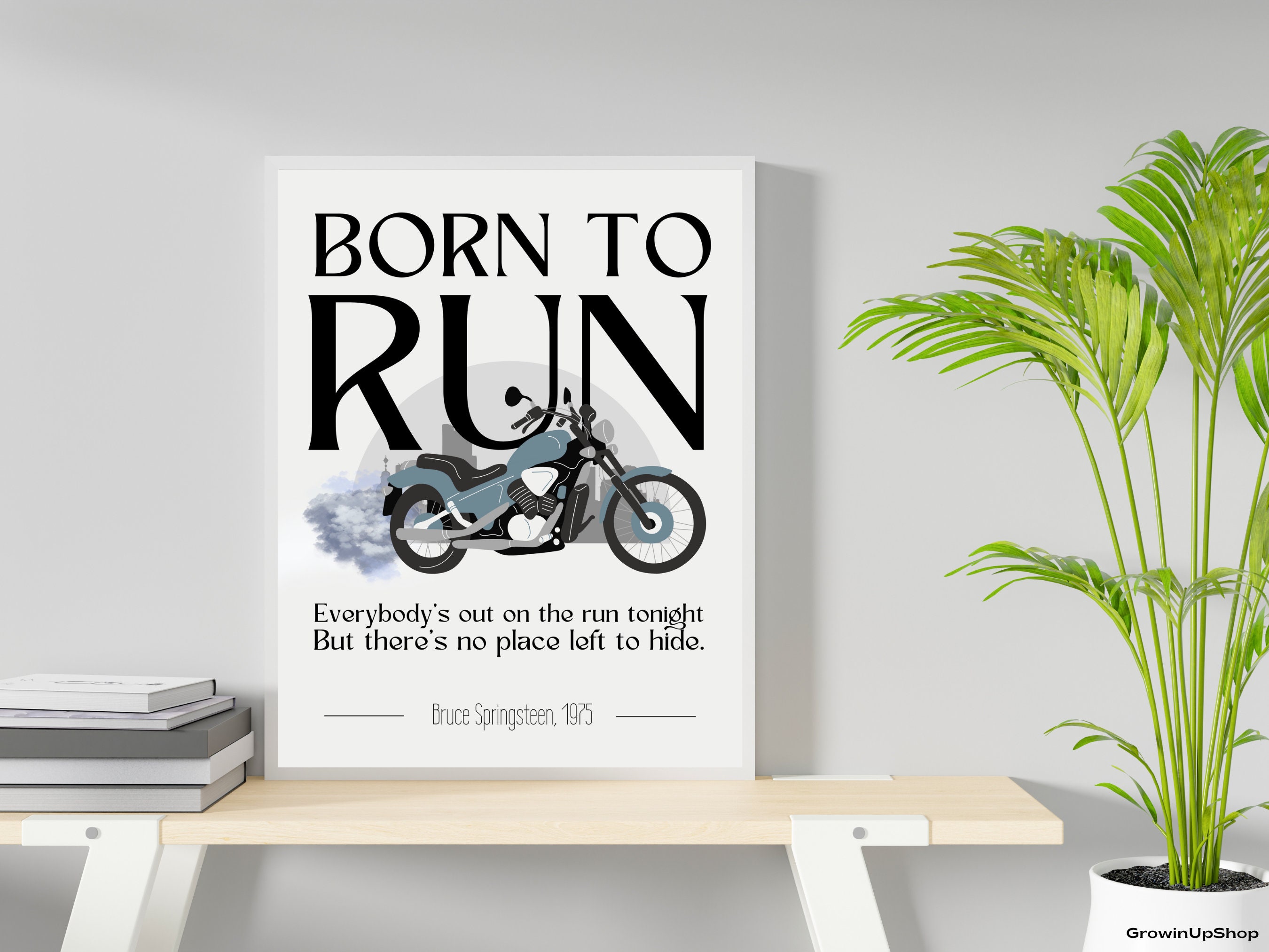 Bruce Springsteen Born to Run Album Set of 3 Prints, 70s Classic Rock ...