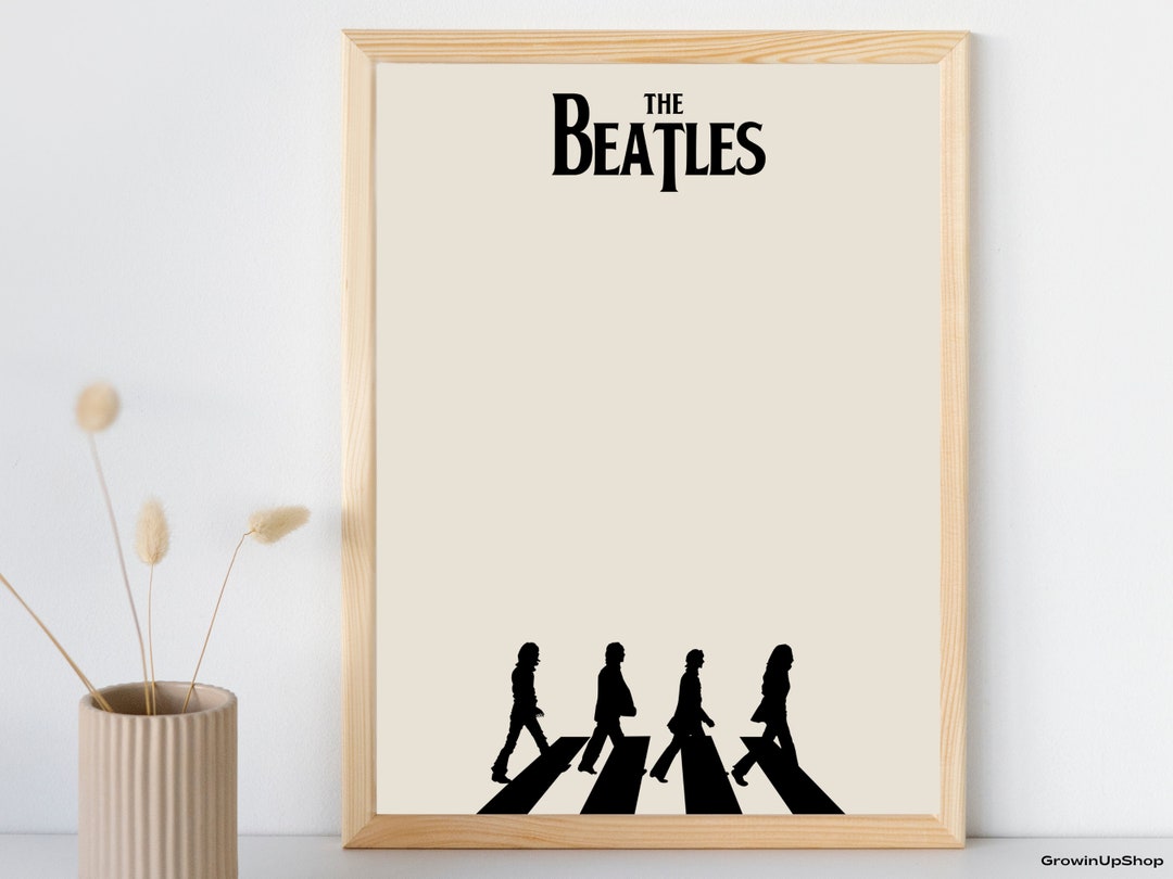 The Beatles All Albums Poster, Minimalistic Vintage Rock Music Wall Art ...