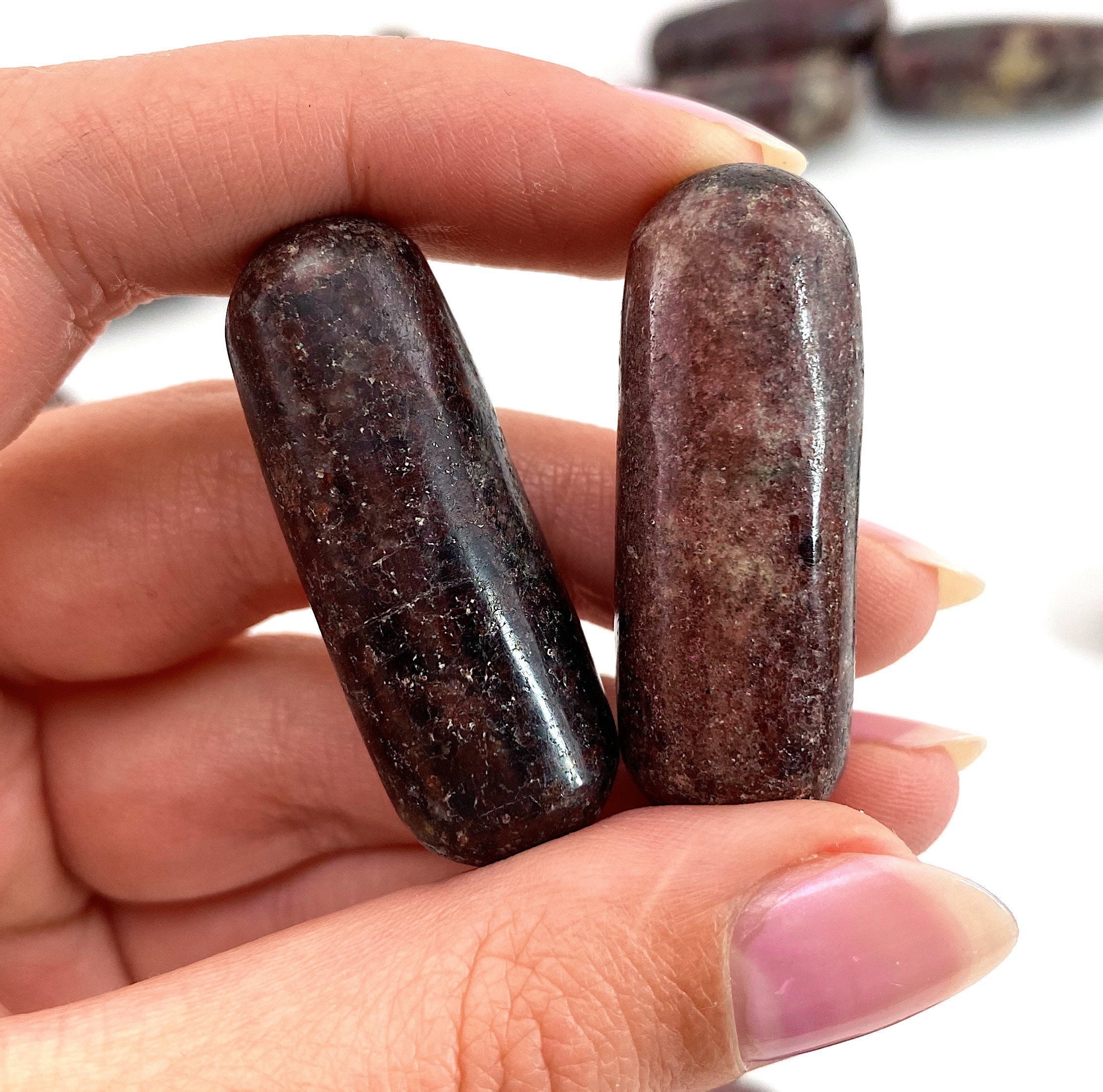 ONE Polished Garnet red garnet tumbled garnet garnet palm | Etsy