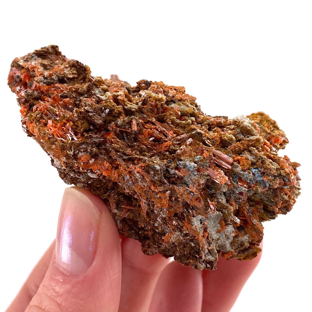 Crocoite Specimen australia, Raw Crocoite, Crocoite Crystal, Orange ...