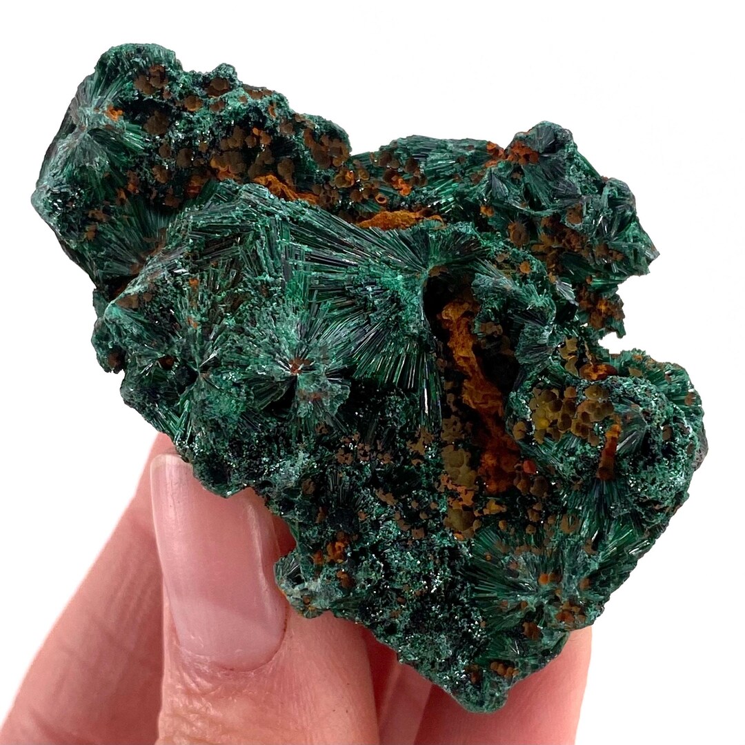 Fibrous Velvet Malachite Specimen (congo), Natural Malachite, Velvet ...